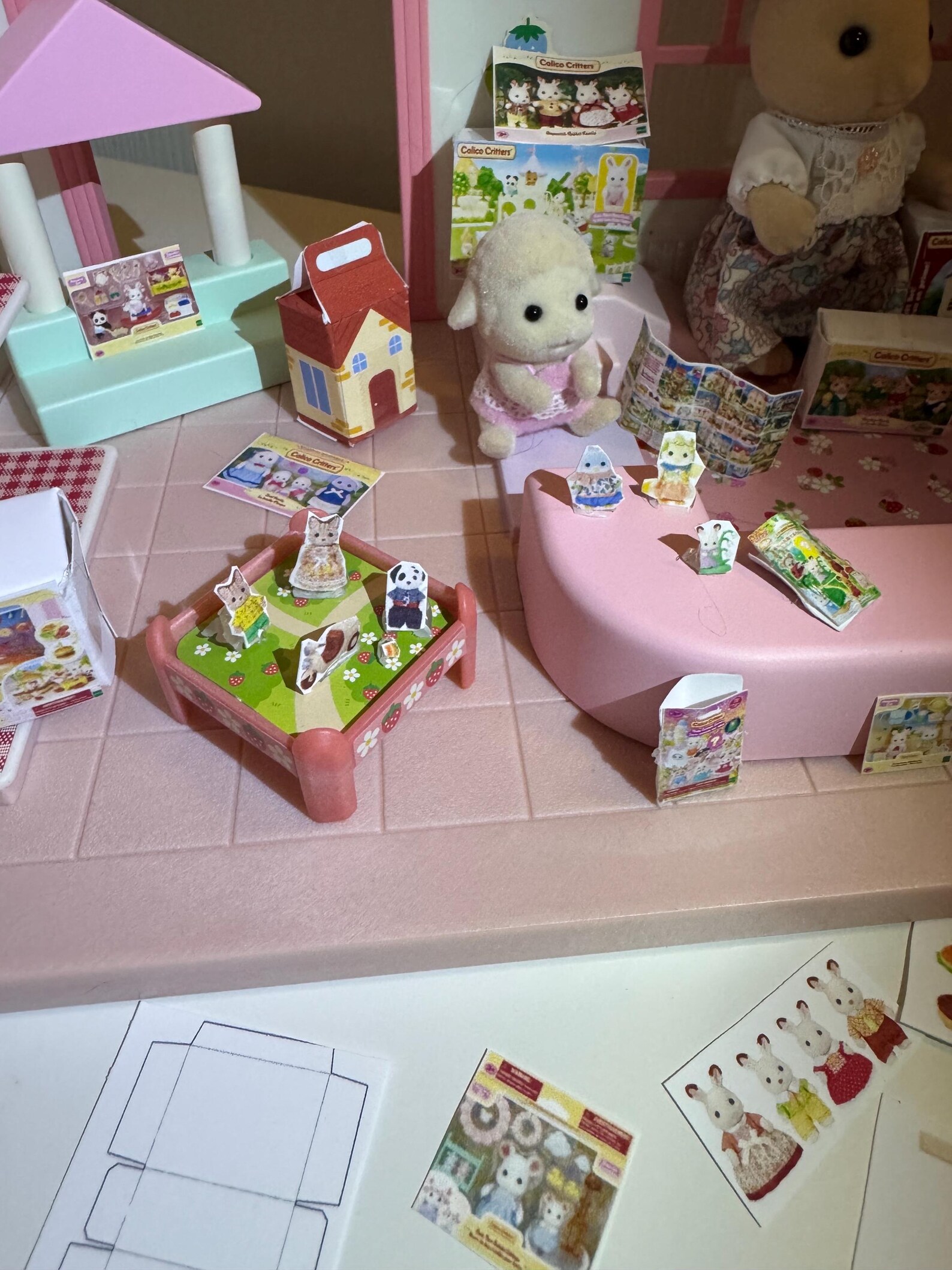 Miniature Calico Critter/sylvanian Families DIGITAL Printable Dollhouse ...