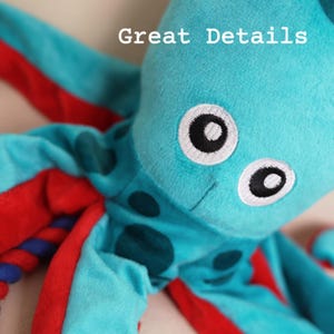 Handmade Octopus Dog Rope Toy: Squeaky Plush Chew Toy - Etsy