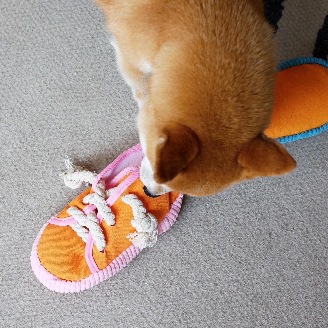 Shoe Dog Rope Chew Toy, Shoes Saver, Keep Dogs Busy, Squeaky Pet Toy ...