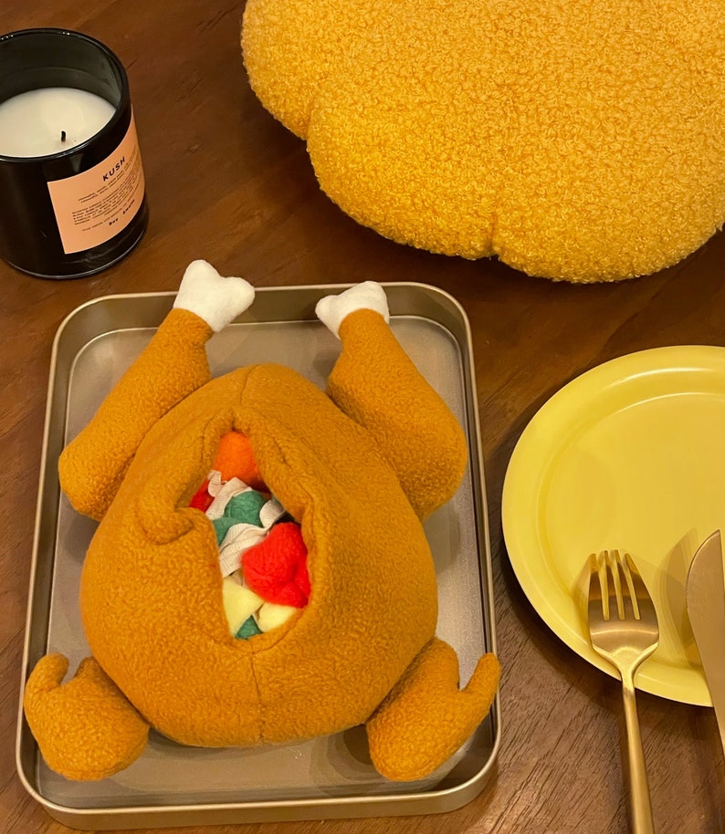 Turkey Dog Hide and Seek Toy: Plush Thanksgiving Puzzle Toy - Etsy