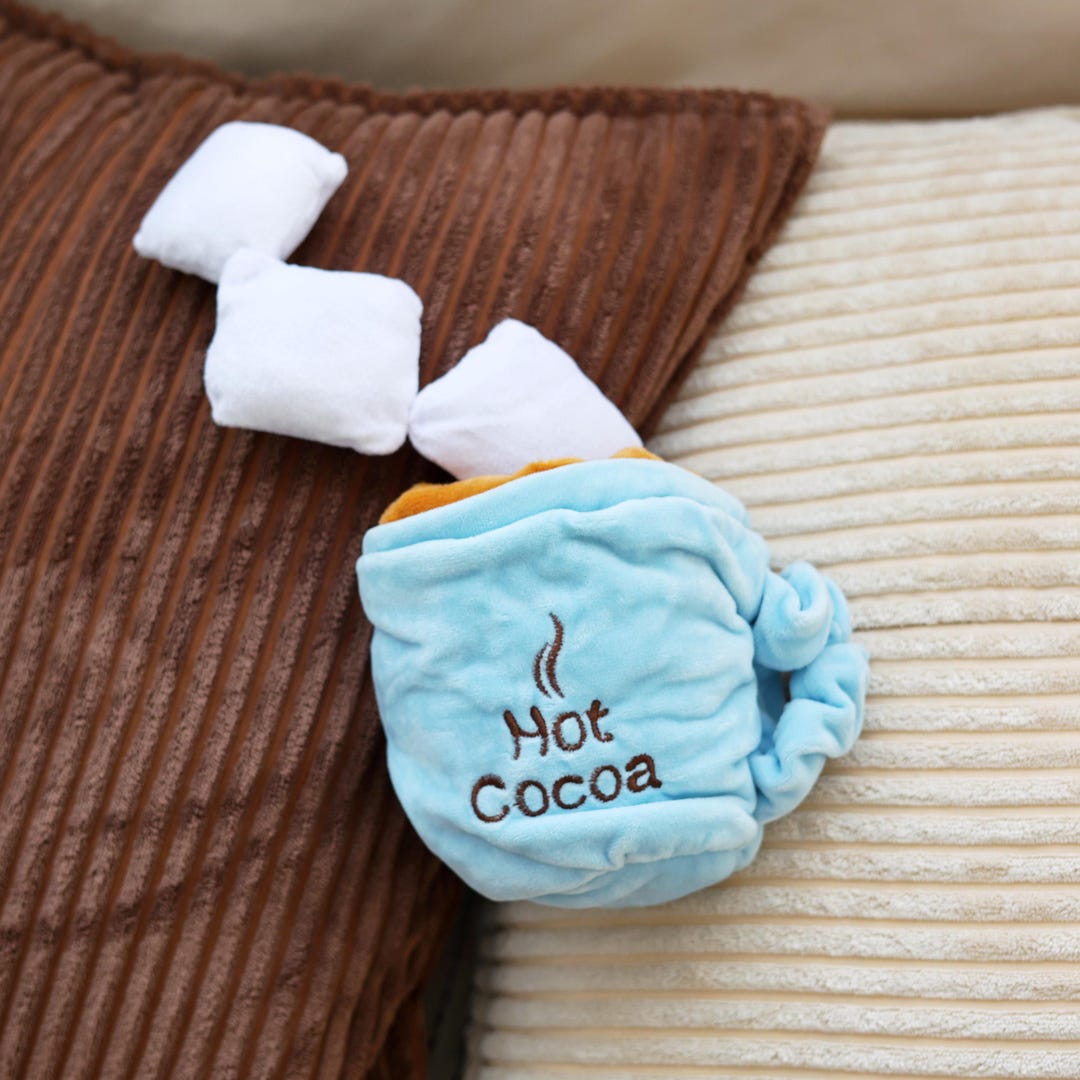 Hot Cocoa Cup Dog Toy, Hide and Seek Squeaky Plush Christmas Gift - Etsy