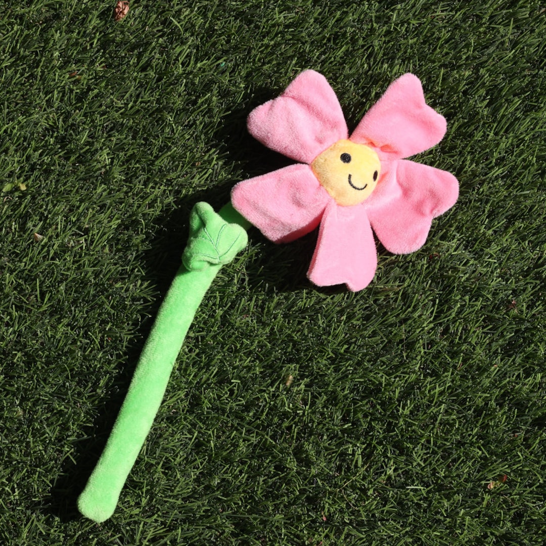 Flower Dog Plush Toy: Interactive Teeth Cleaning Puppy Toy - Etsy