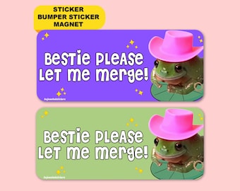 Please Let Me Merge Before I Start Crying Funny Possum Bumper Sticker ...