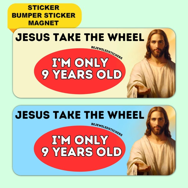 Jesus Take the Wheel Bumper Sticker - Etsy