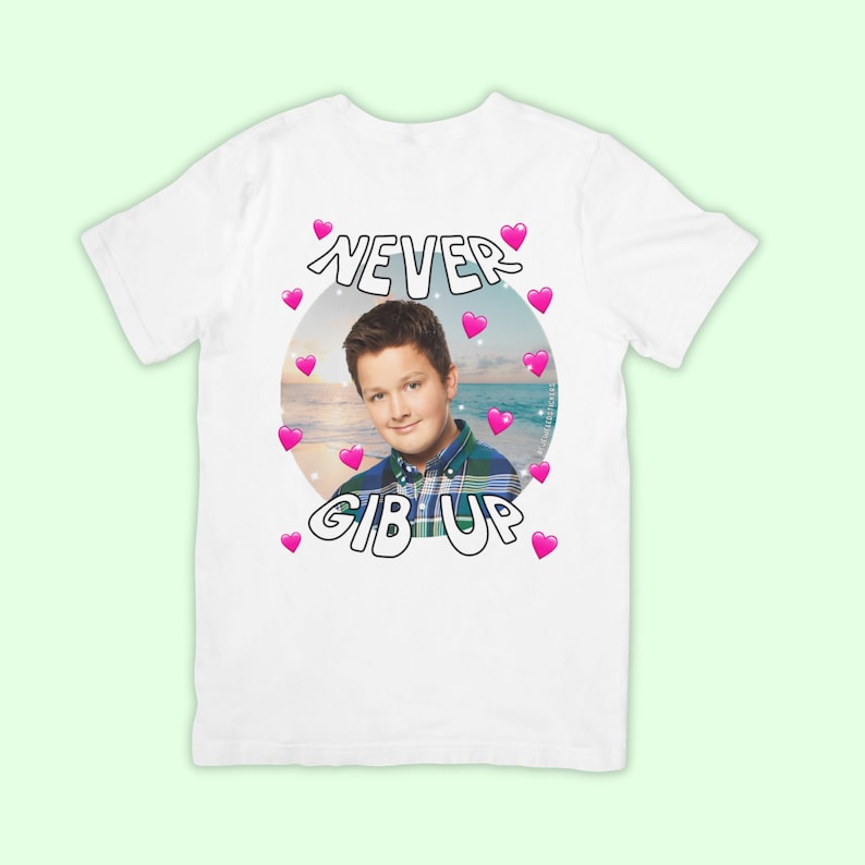 Never Gib up | Funny Cute Meme Gen Z Shirt - Etsy