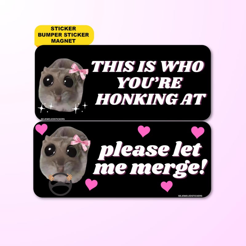 Hamster Meme Stickers - Etsy