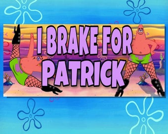 Spongebob Car Bumper Sticker - Etsy