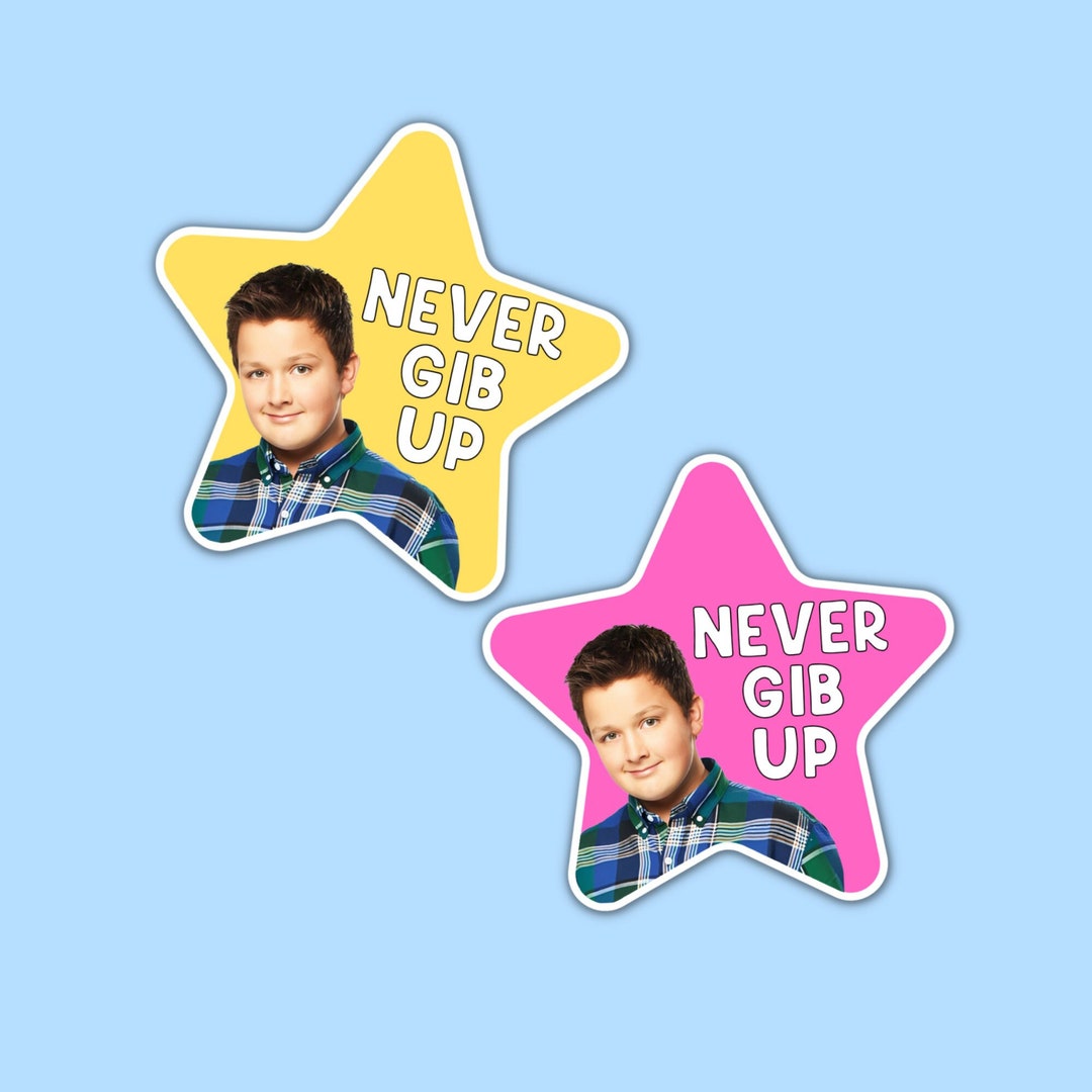 Never Gib up Funny Cute Star Gen Z Sticker or Magnet - Etsy