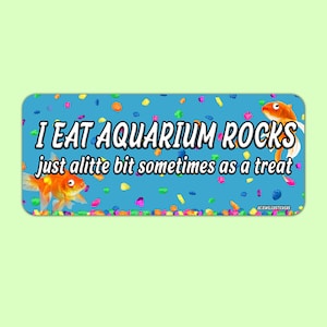 I Eat Aquarium Rocks, Just A Little Bit Sometimes as A Treat | Funny ...