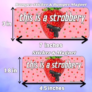 This is A Strobbery | Funny Meme Gen Z Sticker, Bumper Sticker, Magnet ...