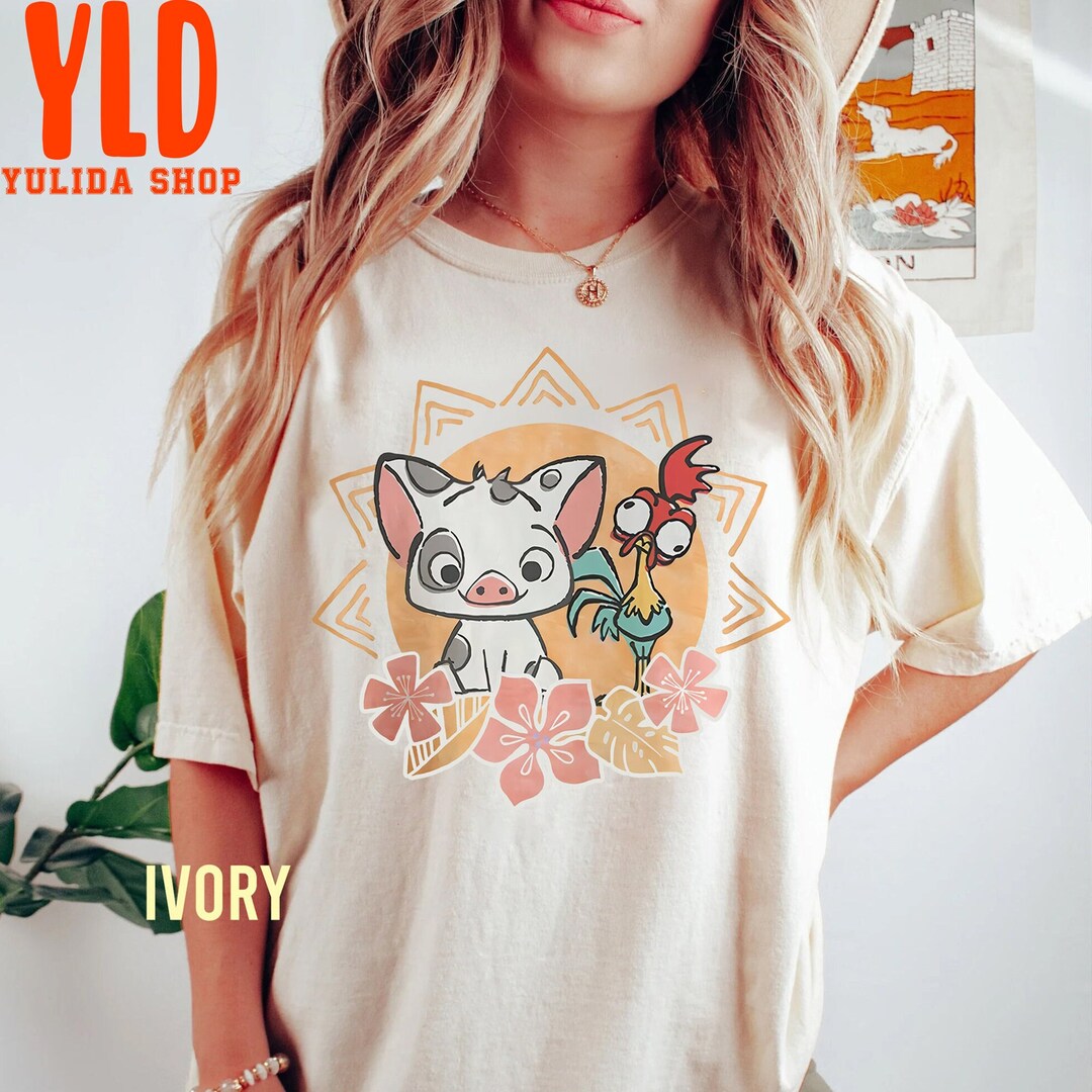 Adorable Hei Hei and Pua Shirtdisney Moana Shirtdisney - Etsy