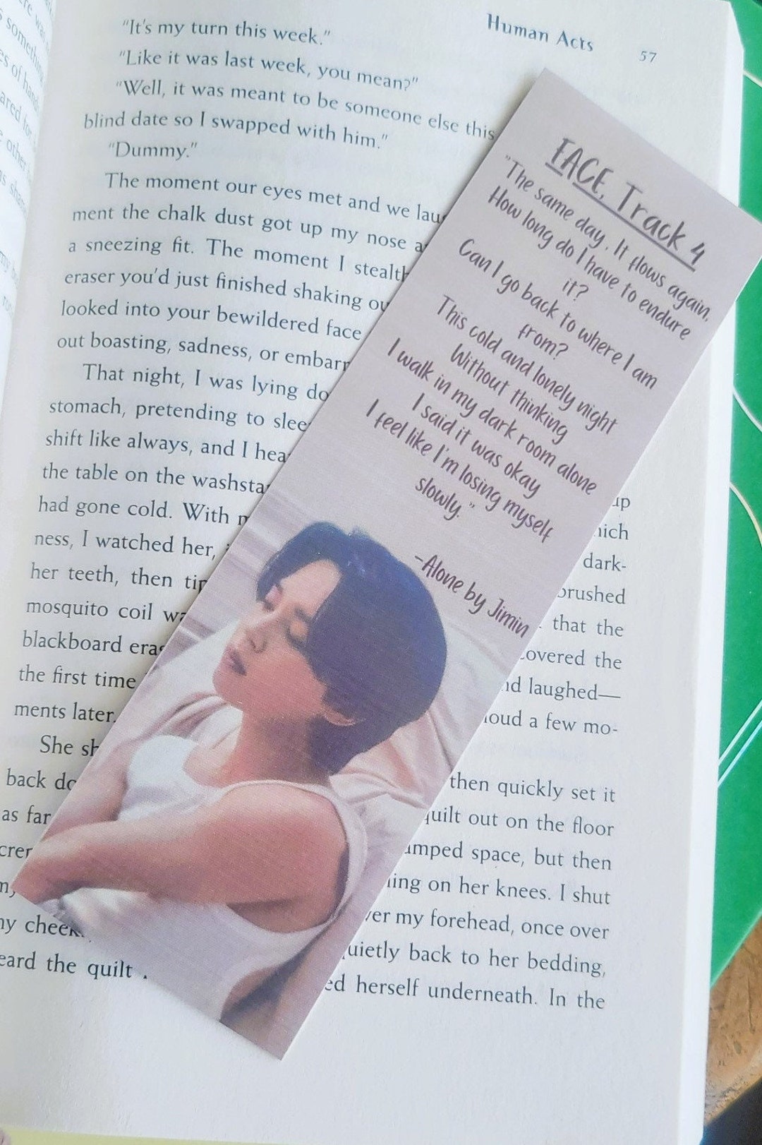 BTS Jimin Bookmark - Etsy