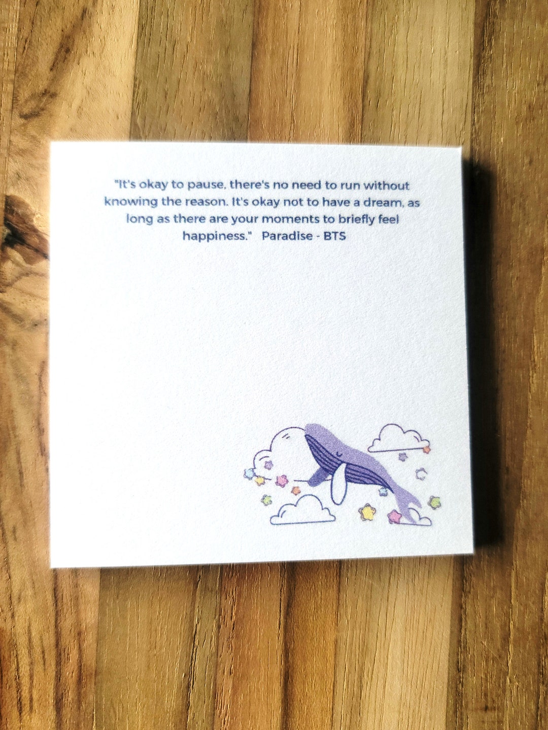 BTS Paradise Sticky Note - Etsy