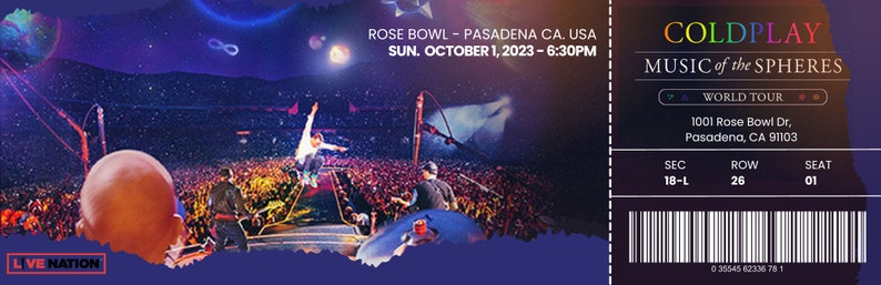 Digital Concert Ticket - Etsy