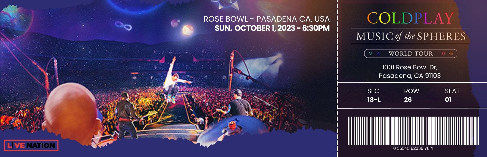 Digital Concert Ticket - Etsy