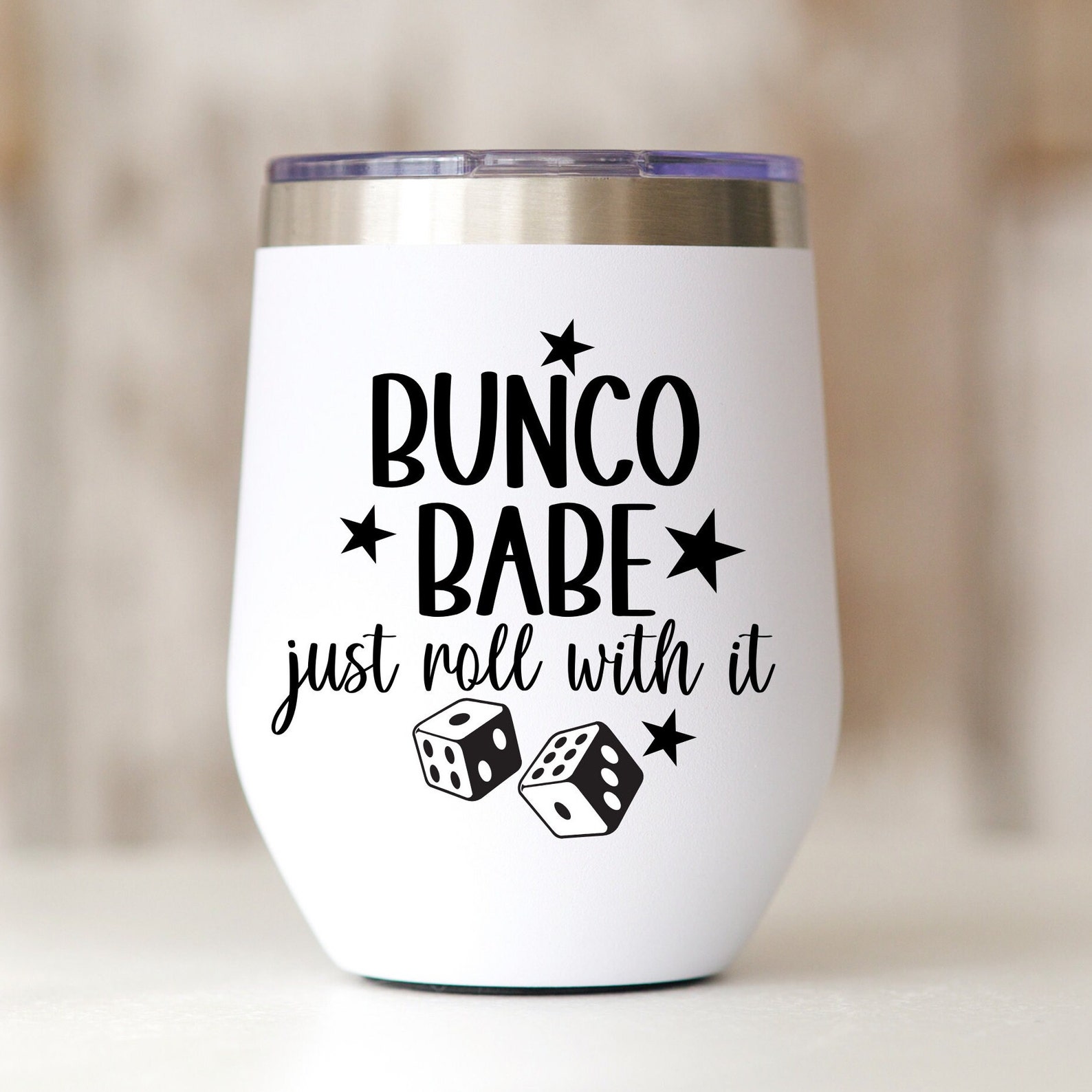 Bunco Wine Tumbler, Bunco Tumbler, Bunco Gifts, Girls Night Out, Bunco ...
