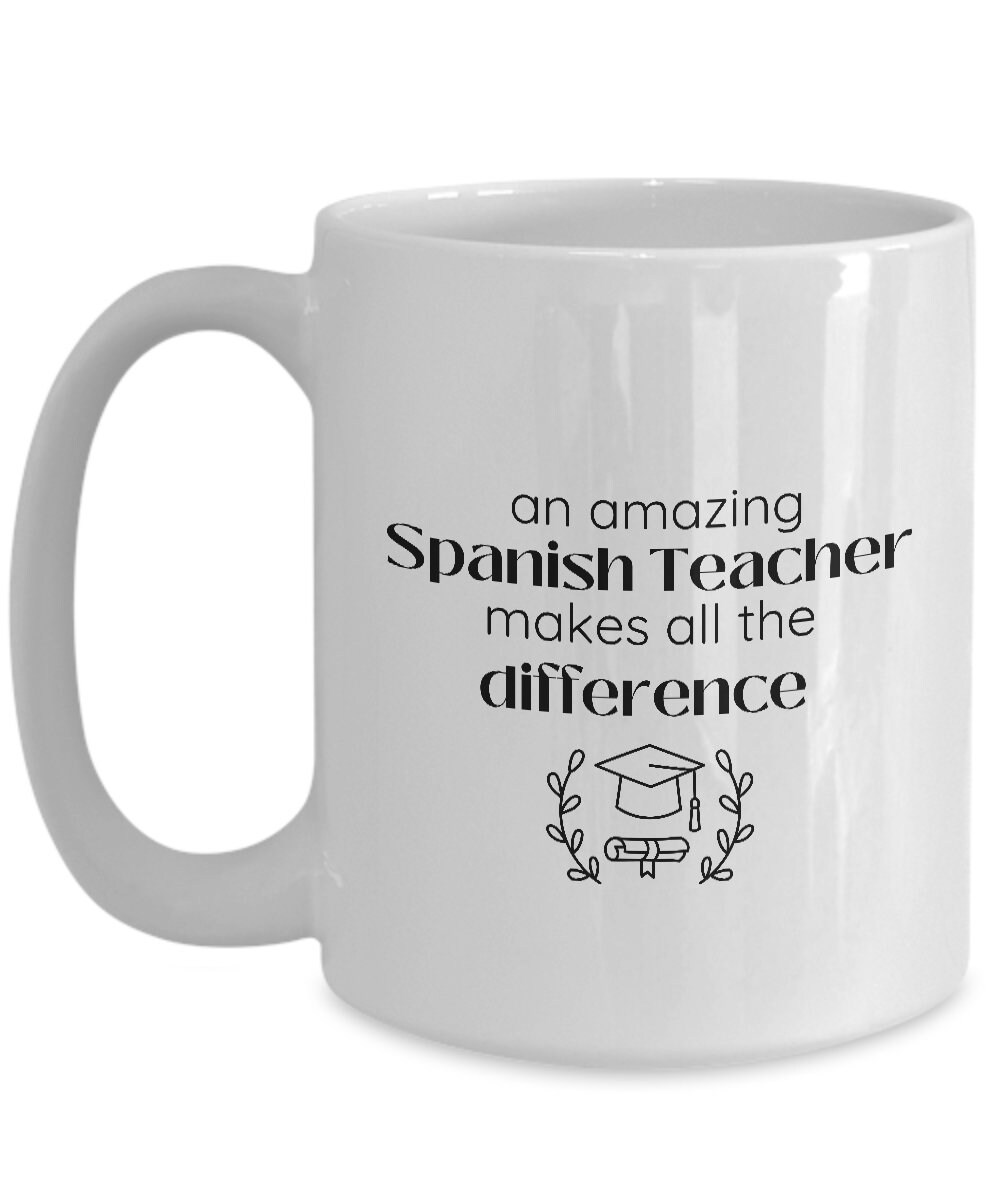 Spanish Teacher Mug,spanish Teacher Gift for Spanish Teacher, ESL ...