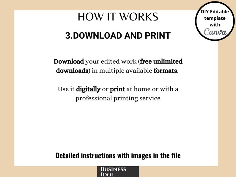 DIY Custom-izable Editable Business Card,printable Business Card ...