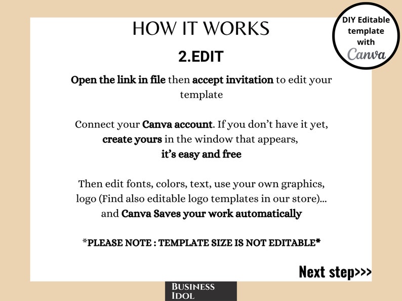 Logo Template Canva, Editable DIY Logo Template Canva, Logo Template ...