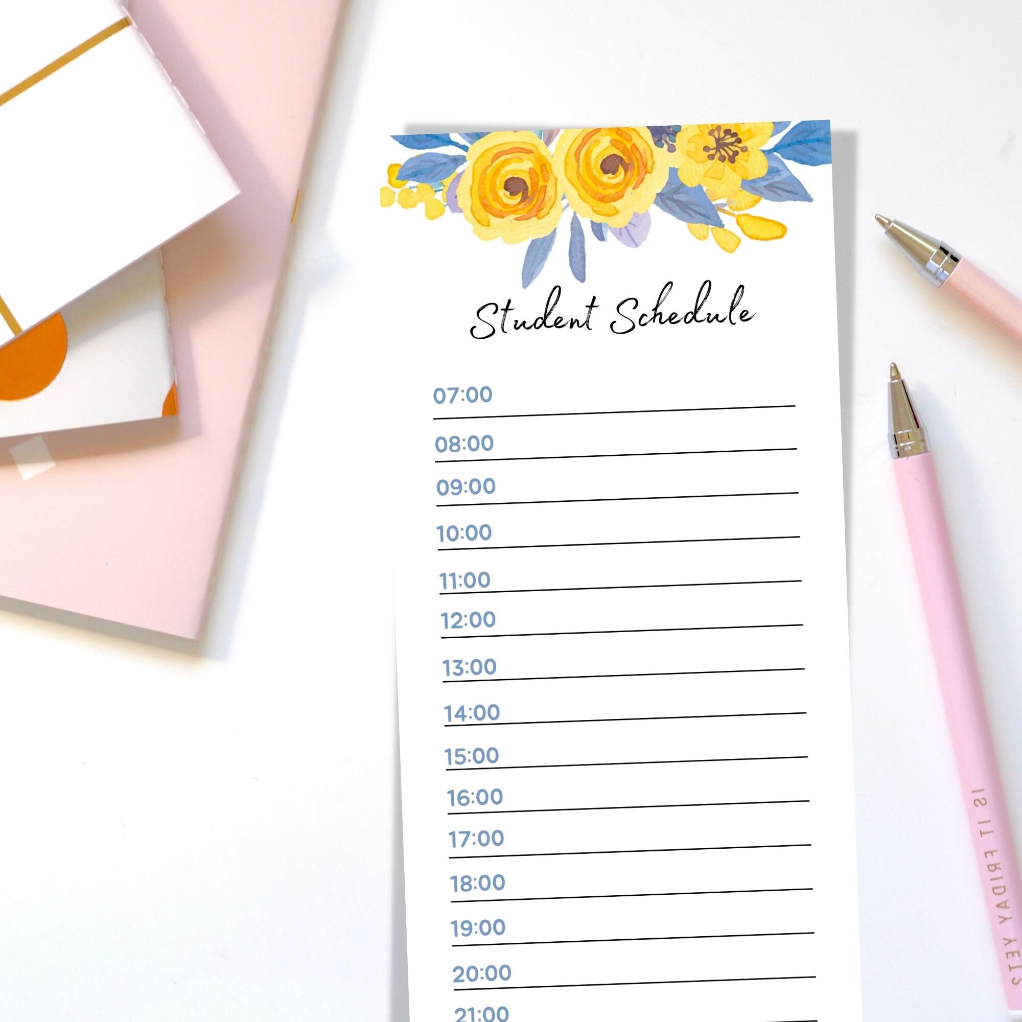 Printable Student Planner for Schedule, Subject Notes, and Homework ...