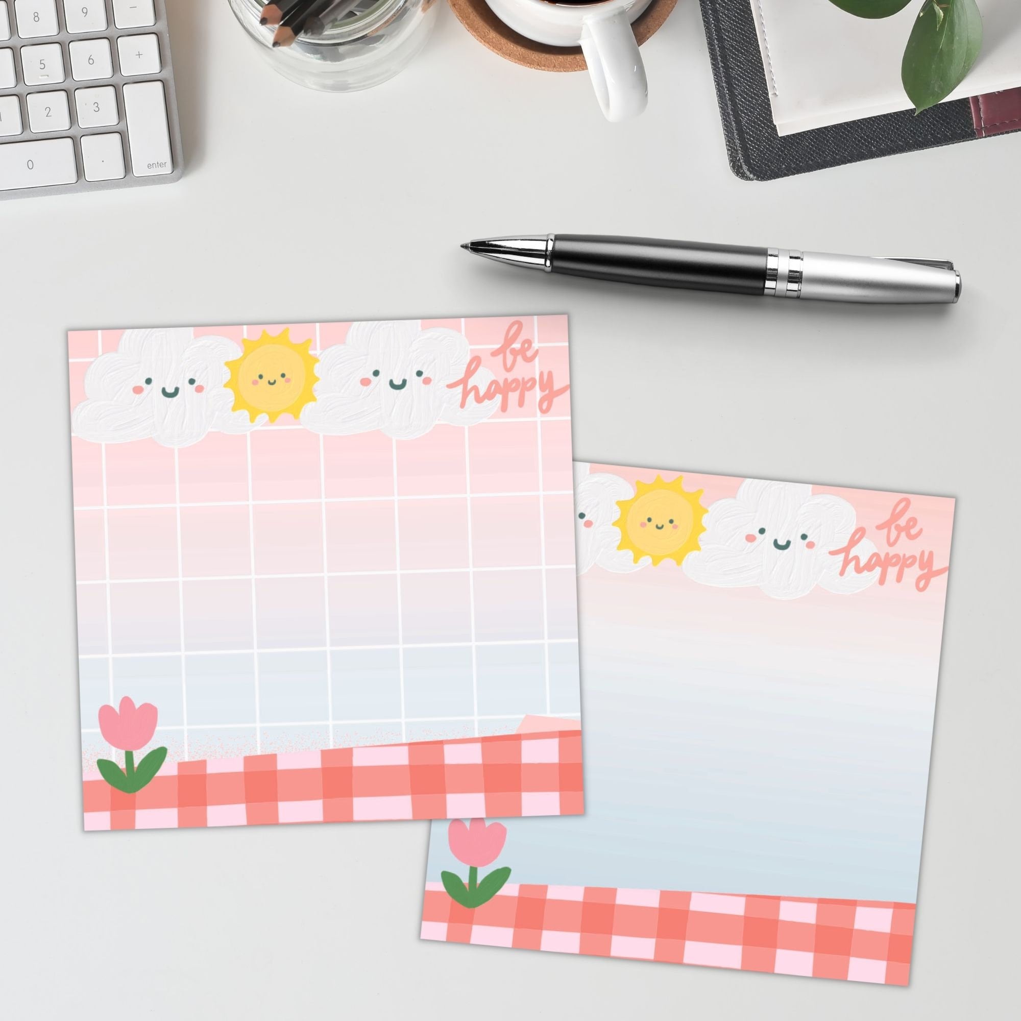 Cute Printable Memo Pad, Kawaii Sticky Notes, Digital Notepad, Lined ...