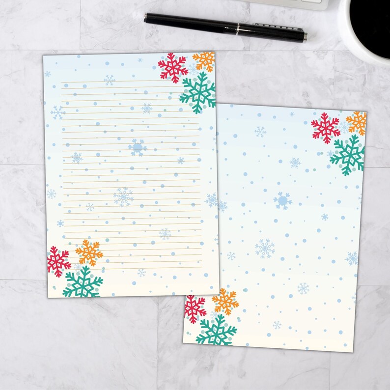 Christmas Santa Printable Stationery, Kids Letter Writing Paper ...
