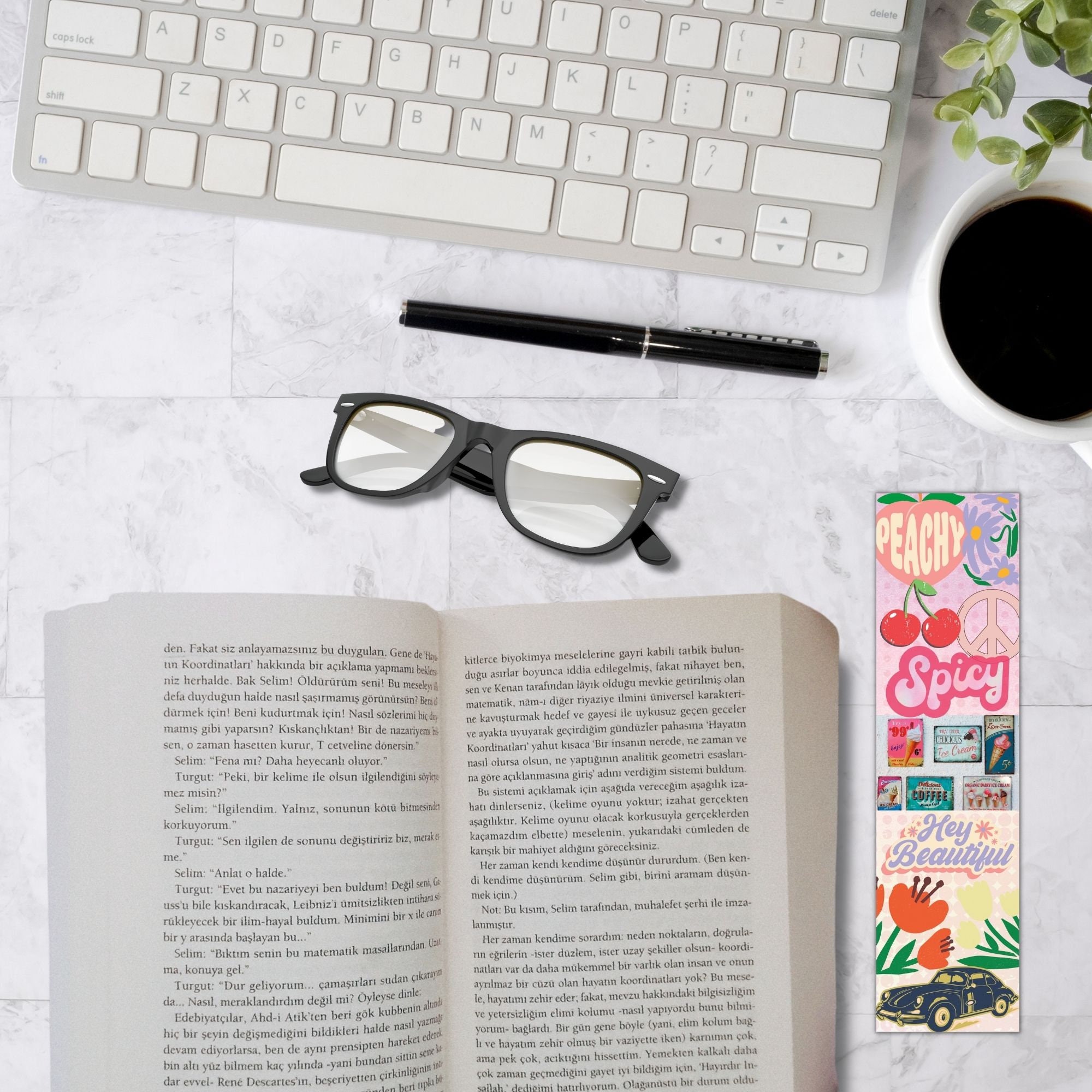 Retro Style Bookmarks Set of 5 Printable Bookmarks Cute - Etsy