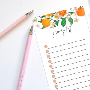 Citrus Printable Notepad Bundle Daily Schedule, Notes, and Grocery List ...