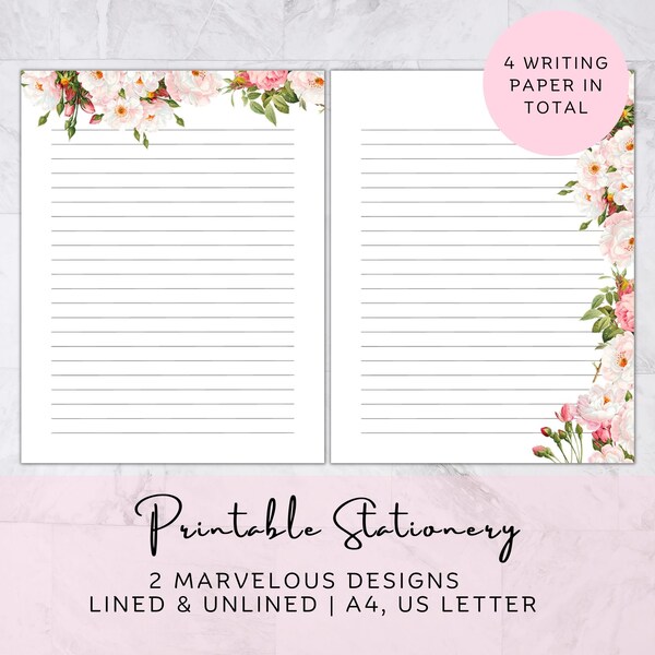 Pretty Writing Paper - Etsy