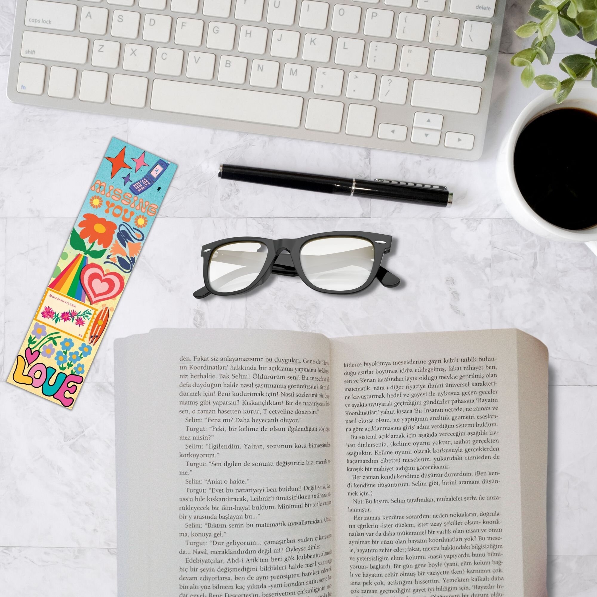 Retro Style Bookmarks Set of 5 Printable Bookmarks Cute - Etsy