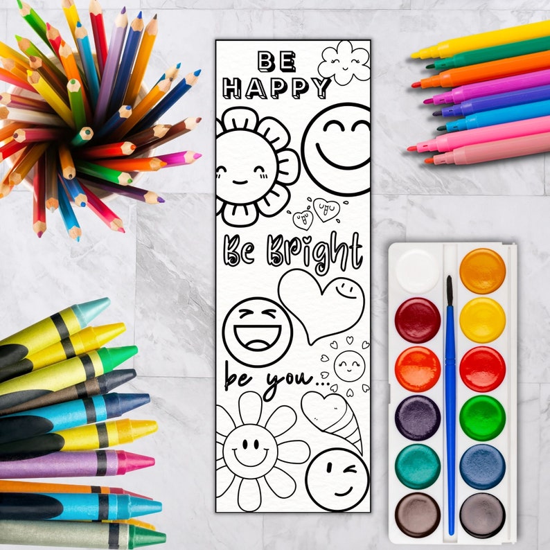 Printable Coloring Bookmarks, Motivational Quotes Bookmarks, Adult ...
