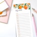 Citrus Printable Notepad Bundle Daily Schedule, Notes, and Grocery List ...