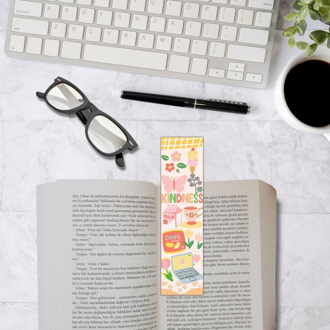 Cute Bookmarks for Kids, Printable Bookmarks, Digital Bookmark Set of 5 ...