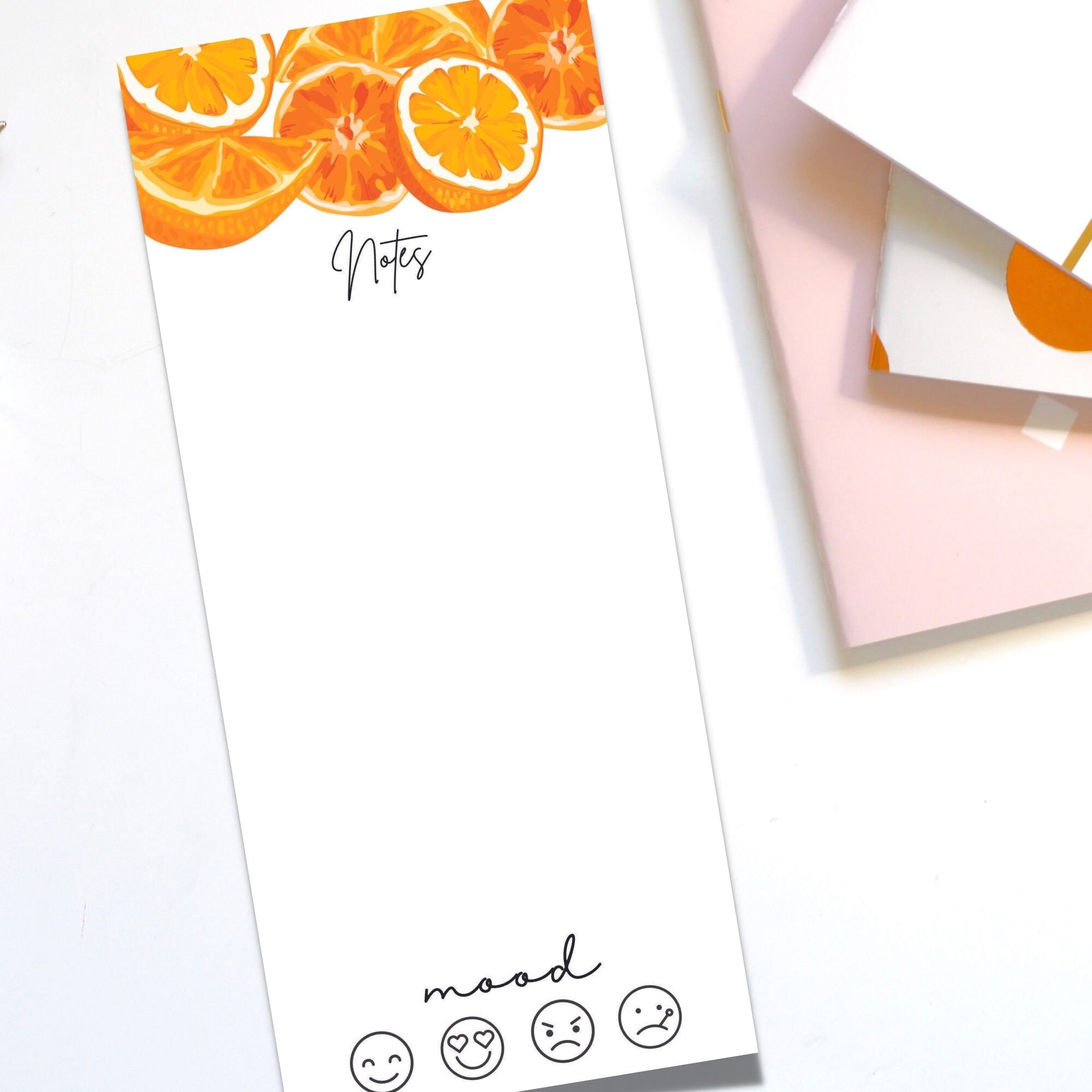 Citrus Printable Notepad Bundle Daily Schedule, Notes, and Grocery List ...