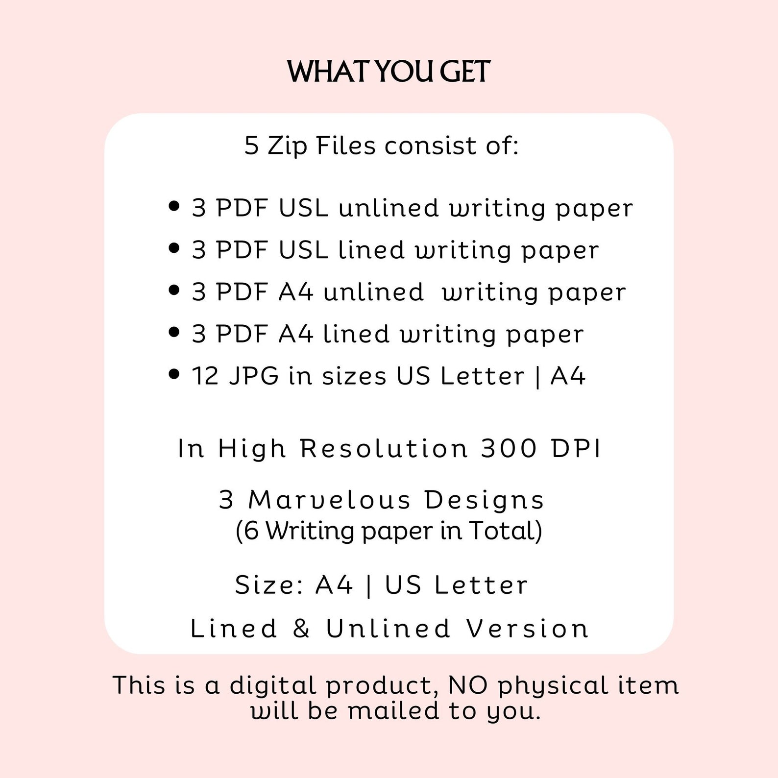 Printable Stationery Pink Roses, Letter Writing Paper, Lined Stationary ...