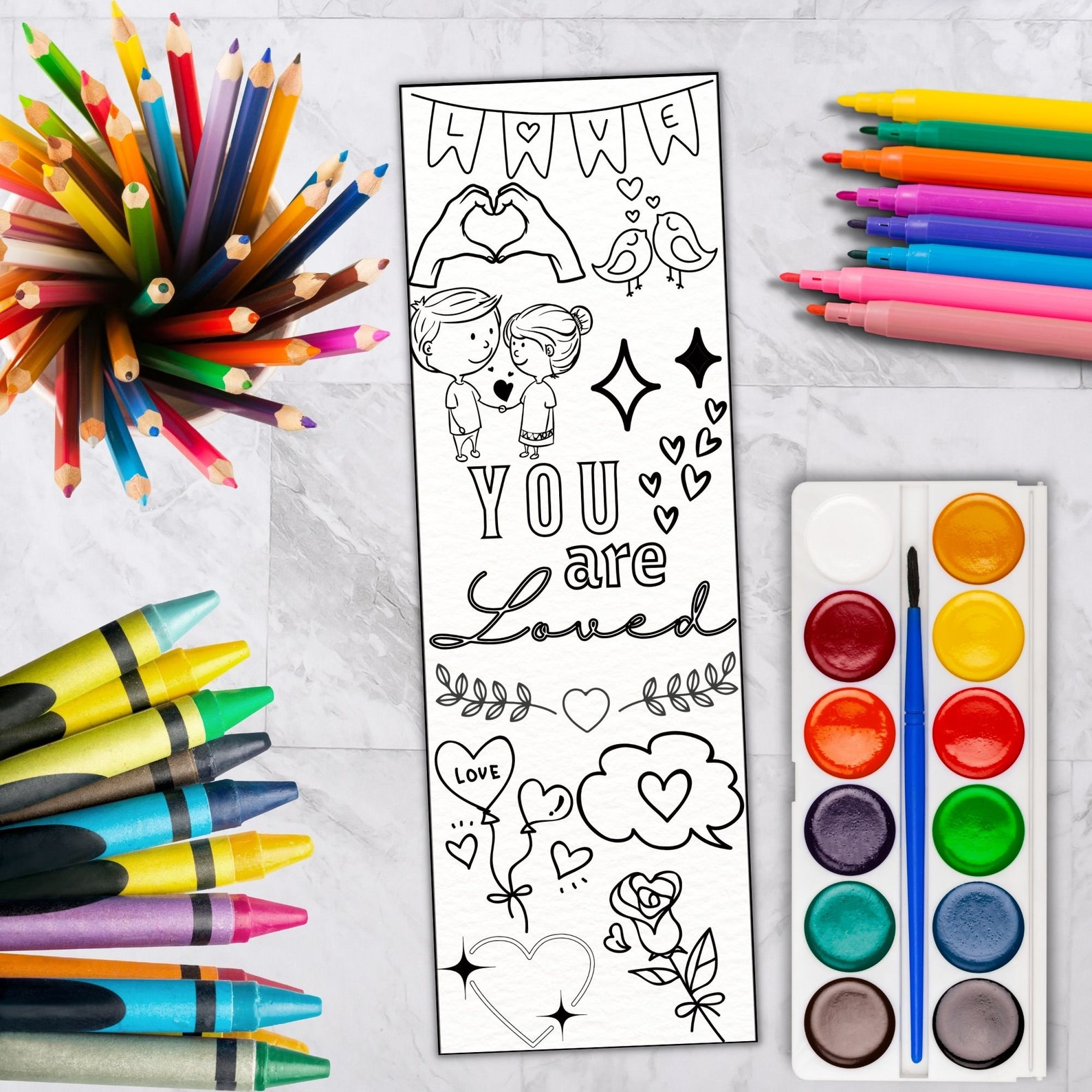 Printable Coloring Bookmarks, Motivational Quotes Bookmarks, Adult ...