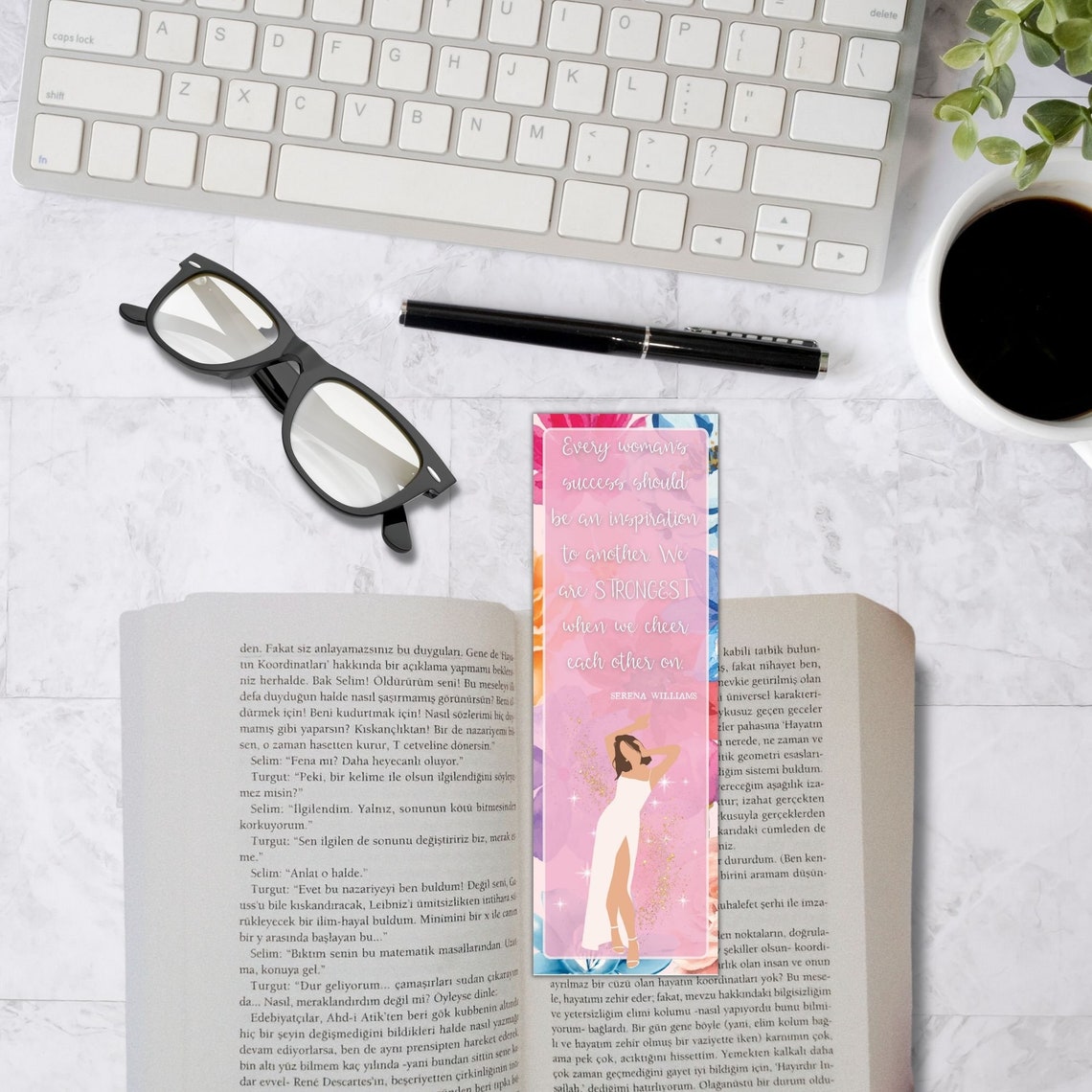 International Women's Day Bookmarks, Printable Bookmarks Set of 4, Cute ...
