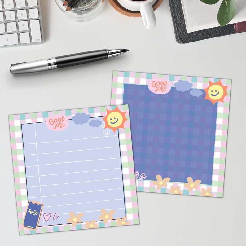 Back to School Memo Pad Printable, Cute Notepad, Kids Writing Pad ...