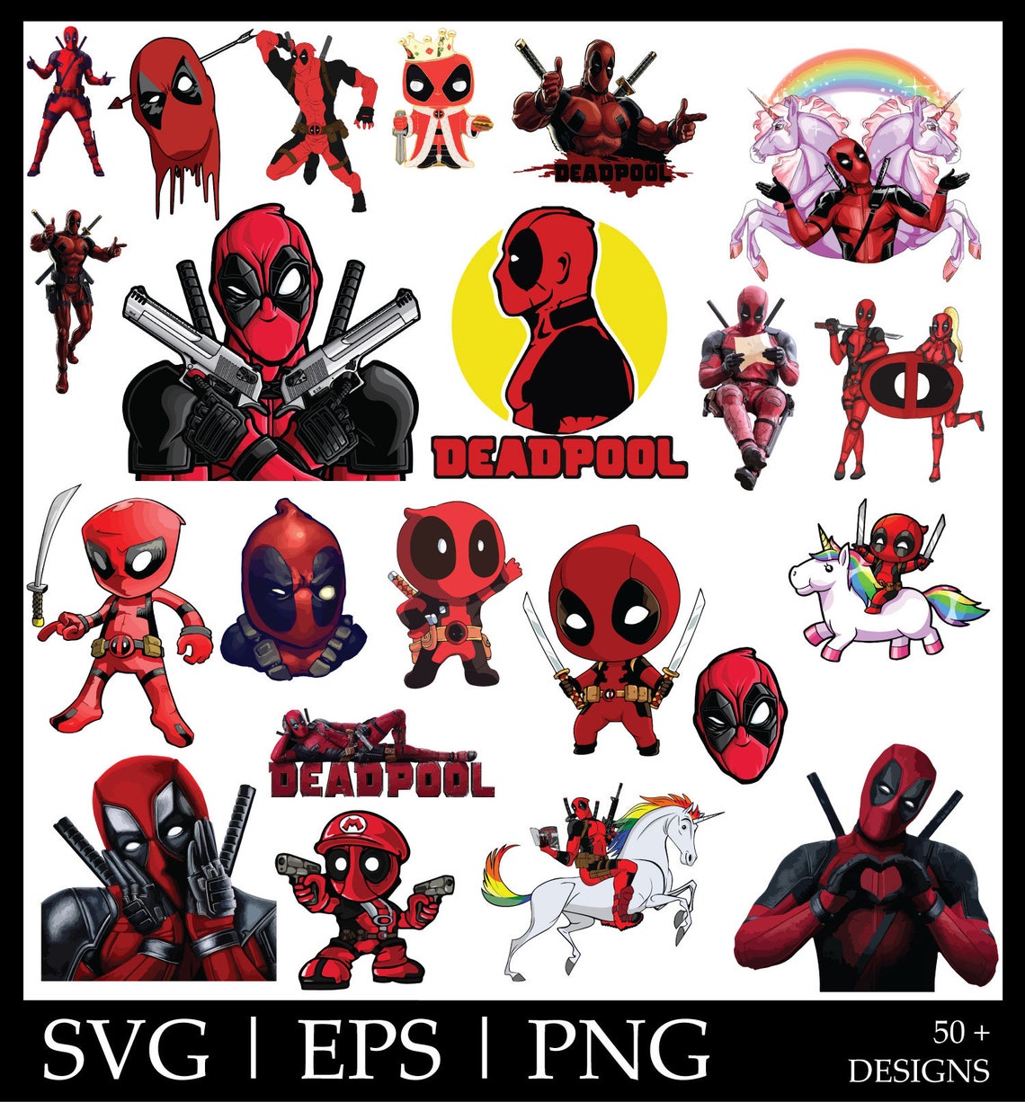 Deadpool Svg, Deadpool, Svg, Cricut Cut Files, Svg for Cricut, Tv Show ...