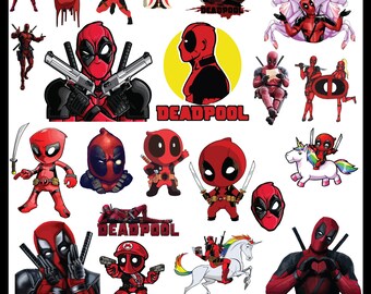 Deadpool Face SVG Digital Instant Download for Cricut, Silhouette ...