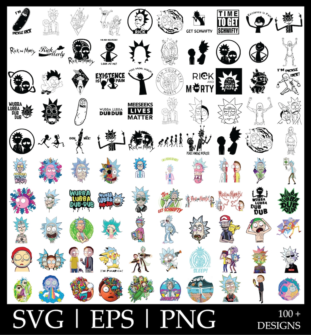 Rick and Morty Svg, Rick and Morty Svg Files for Cricut, Morty Svg ...