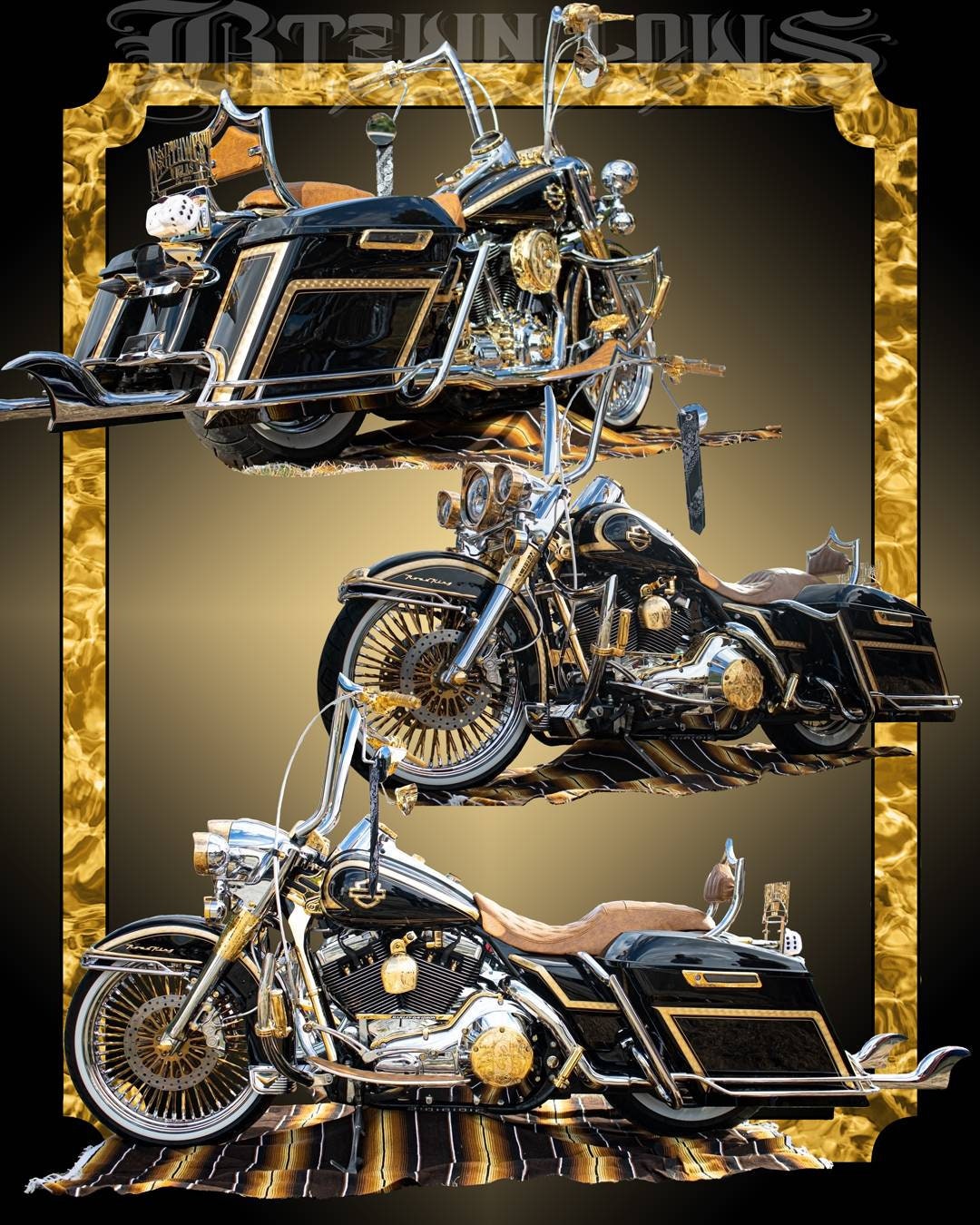 16x20 Harley Davidson Motorcycle Etsy