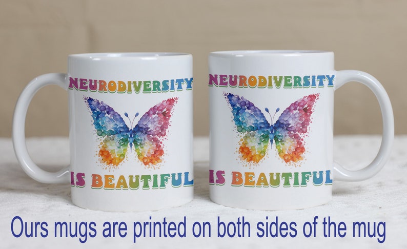 Neurodiversity Coffee Mug Autism Awareness Mug Special Needs Teacher Gift for Mom Sister ...