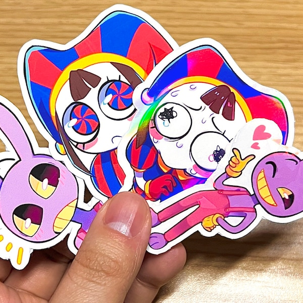 Amazing Digital Circus Stickers - Etsy