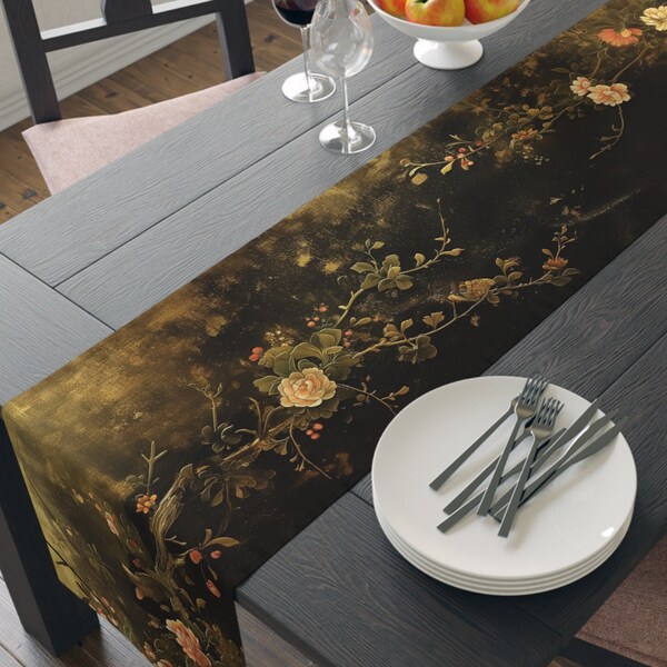 Yellow Rose Table Runner - Etsy