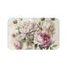 Designer Floral Bath Mat | Vivid Pink and White Watercolor Peonies ...