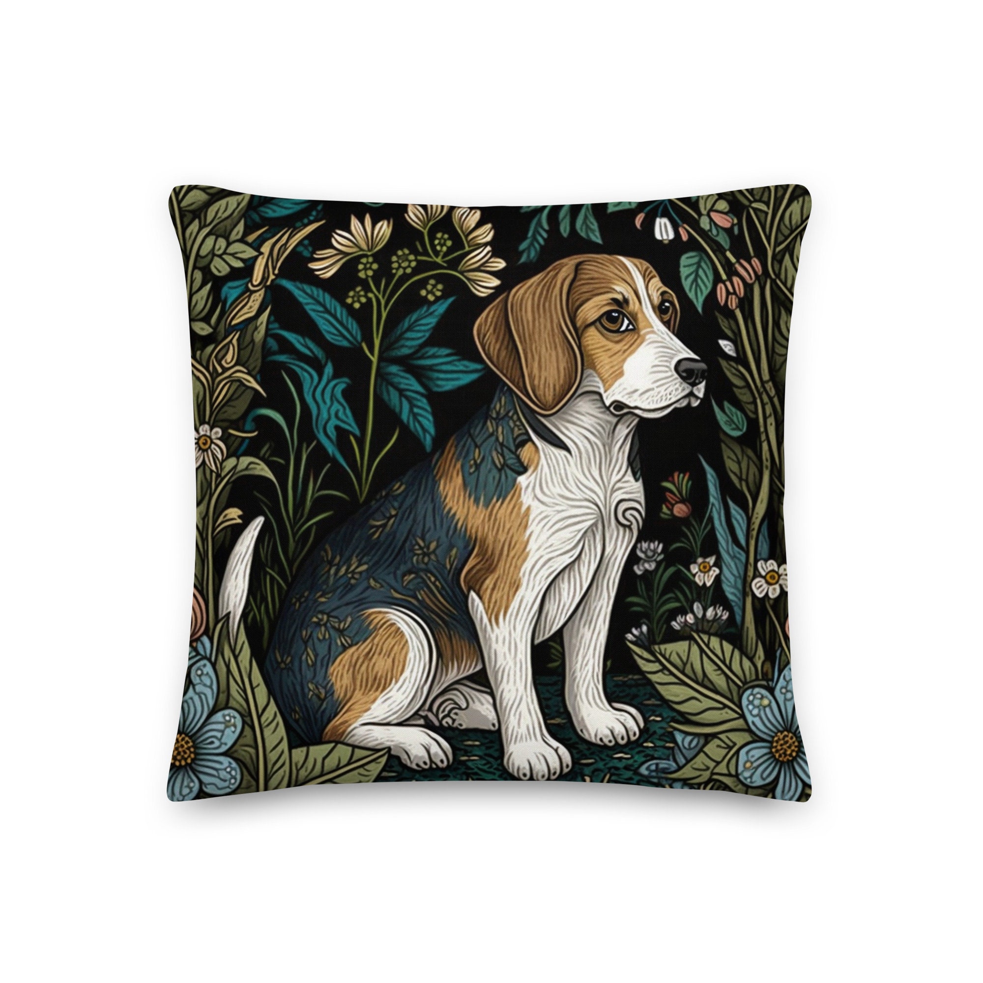 Beagle Puppy Pillow Cottagecore Forestcore Hound Dog - Etsy