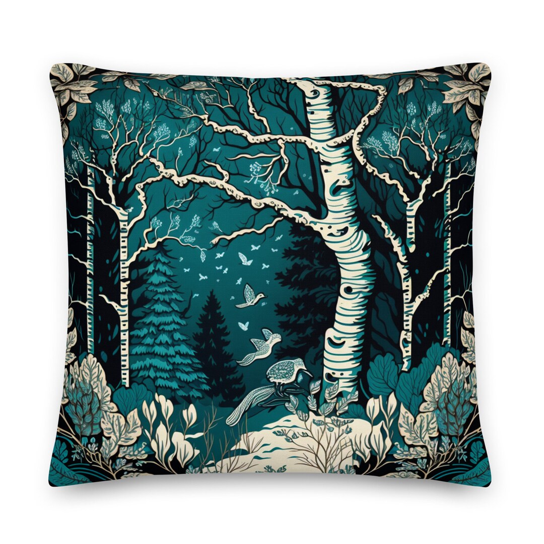 Birch Tree Forest | Cottagecore Pillow, Forestcore Pillow, Fairytale ...