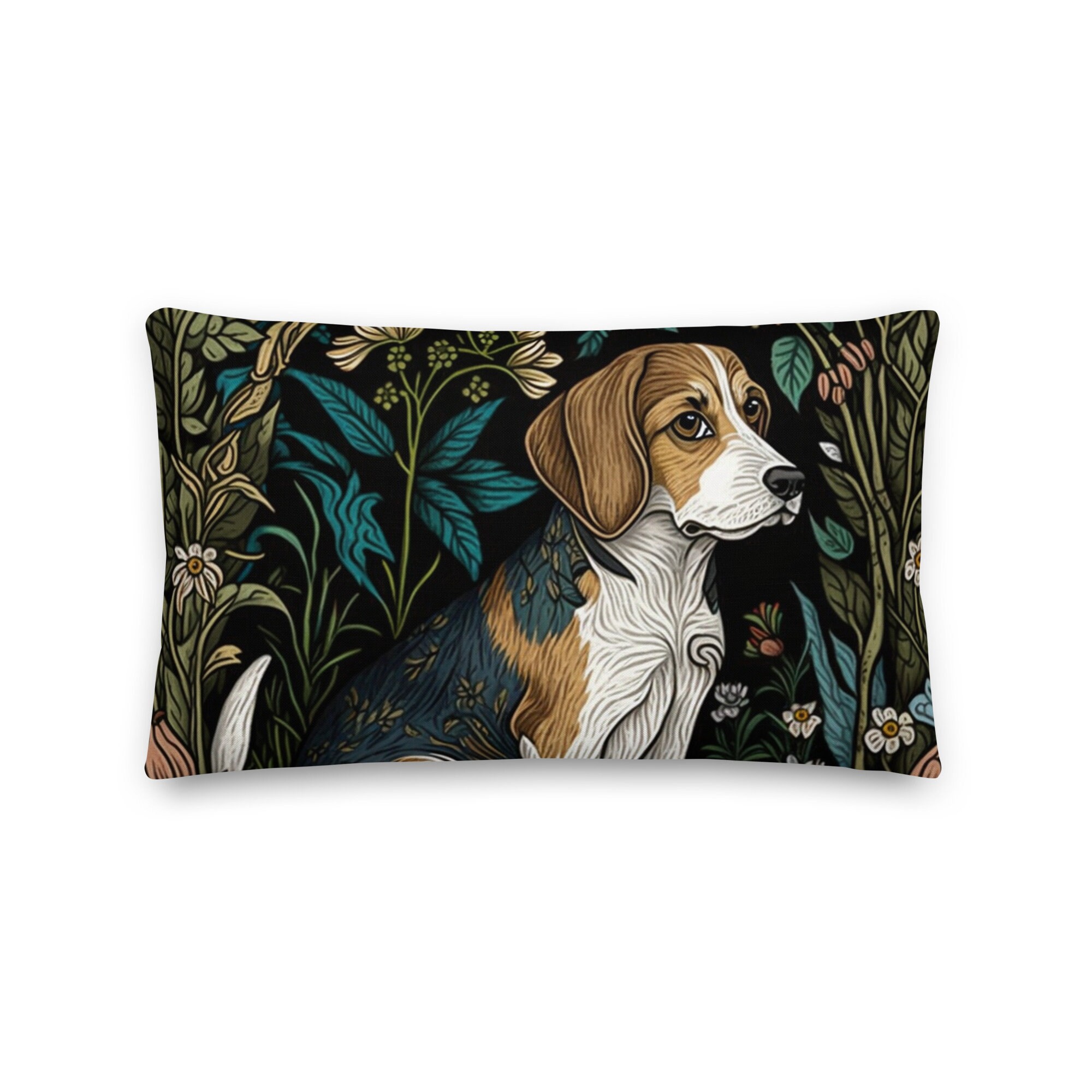 Beagle Puppy Pillow Cottagecore Forestcore Hound Dog - Etsy