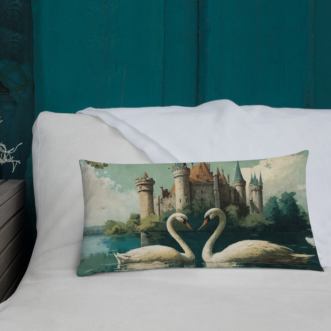 Vintage French Chateau Lumbar Pillow, Belgian Tapestry, 20x12 Designer ...